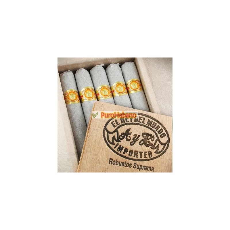 El Rey del Mundo Robusto Larga Oscuro Habanos Puros Cigarros