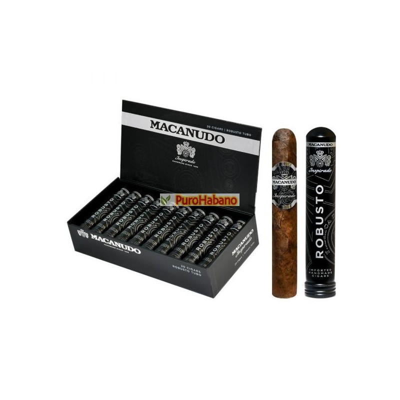 Macanudo Inspirado Black Robusto Tubos Habanos Puros Cigarros