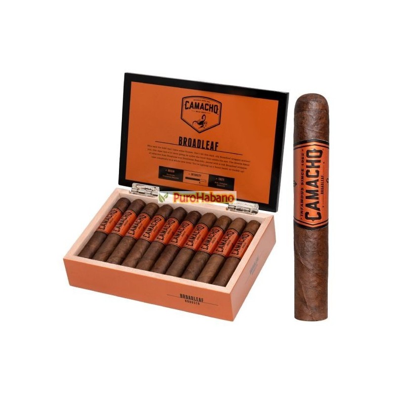 Camacho Broadleaf Robusto PuroHabano Habanos Puros Cigarros